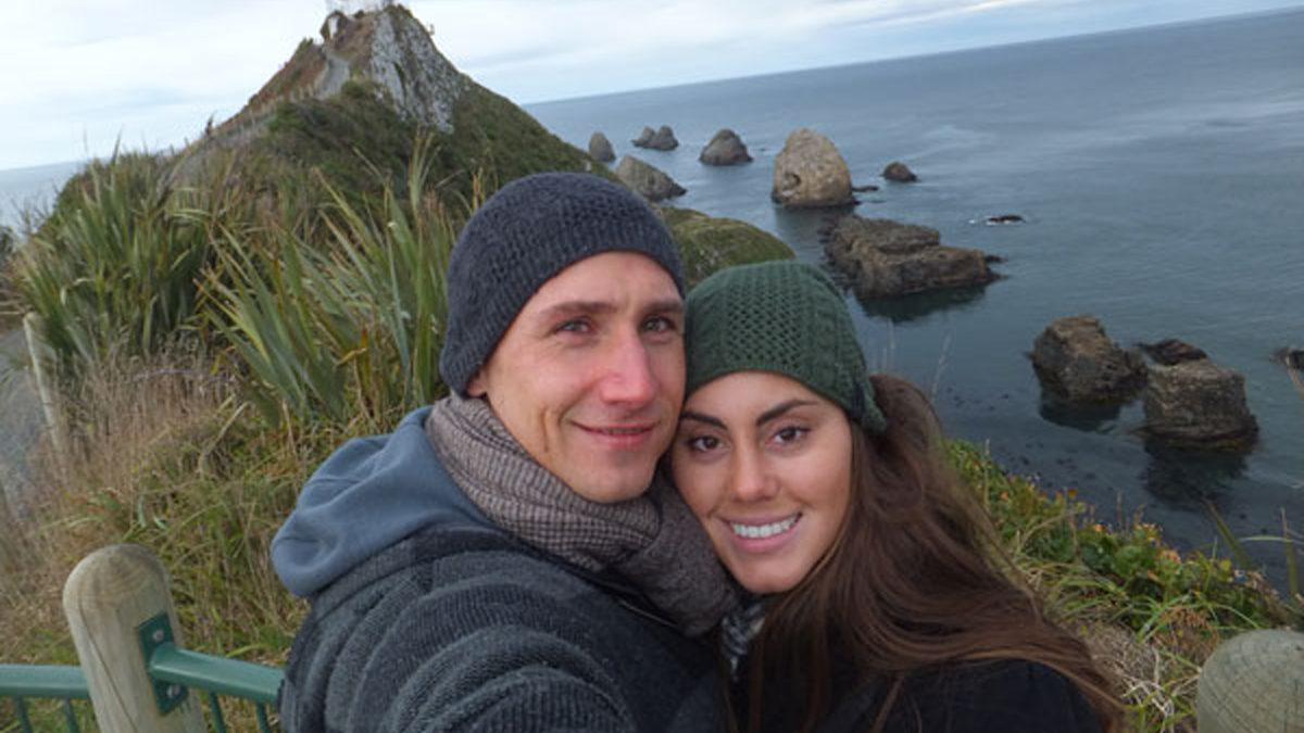 Caley and Mike Schenkel in New Zealand presenting their dental research ...