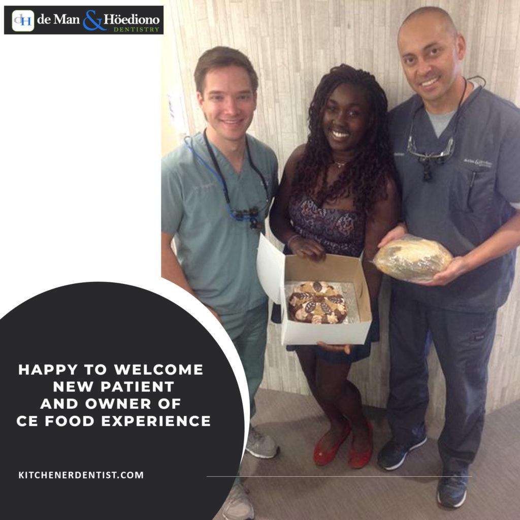 Happy to welcome new patient and owner of CE Food Experience ...