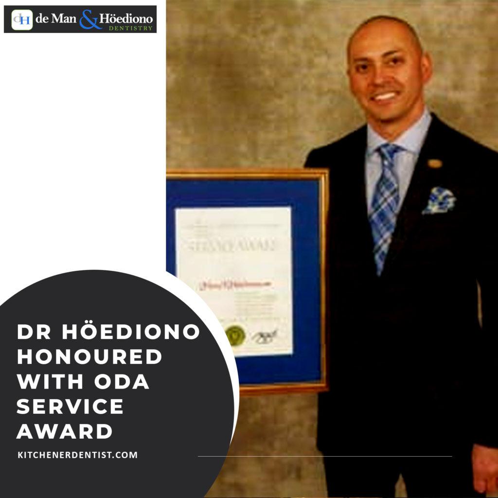 Dr Höediono Honoured with ODA Service Award - Kitchener Dentist - de ...